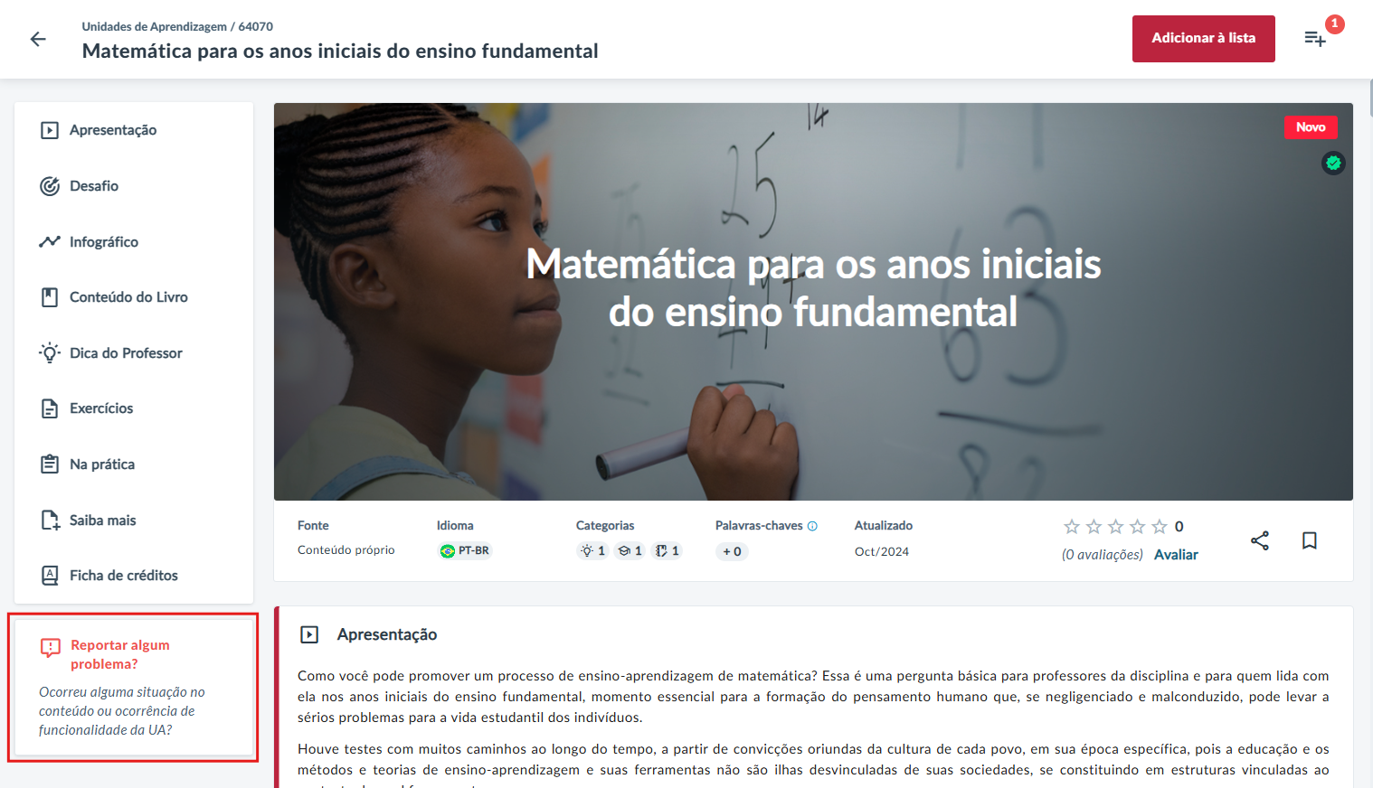 Como reportar problema em nossos conteúdos (Catálogo Integrado) – Grupo ...